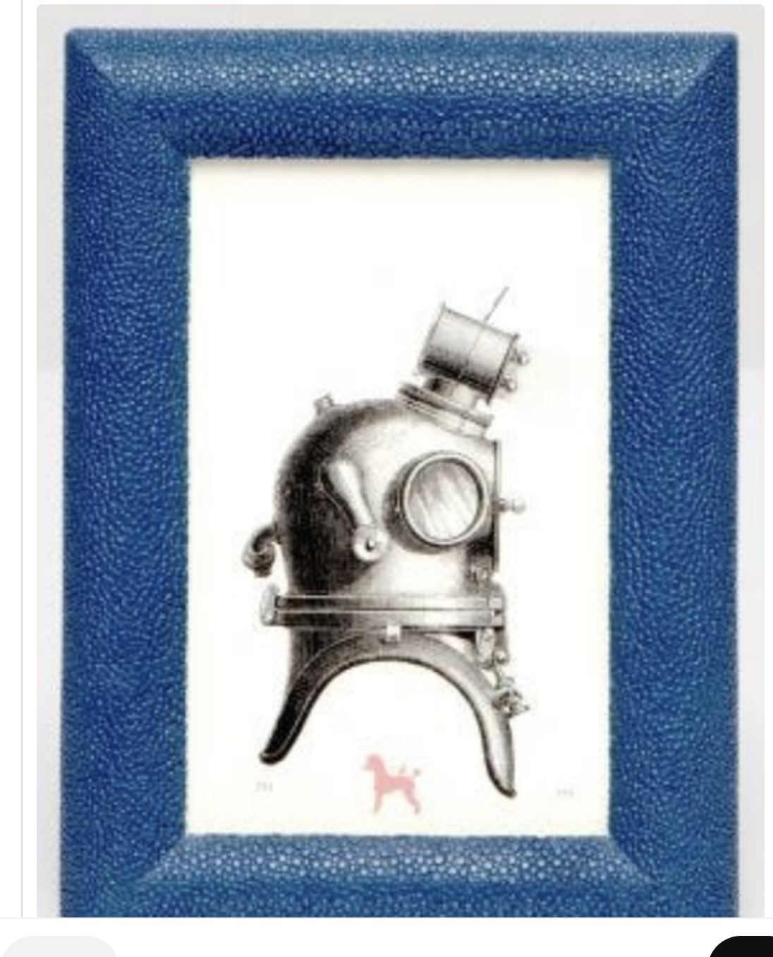 4 x 6 FAUX SHAGREEN PICTURE FRAME